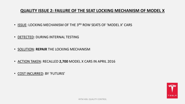 Tesla: Quality Issues | PPTX | Automotive Industry | Industries