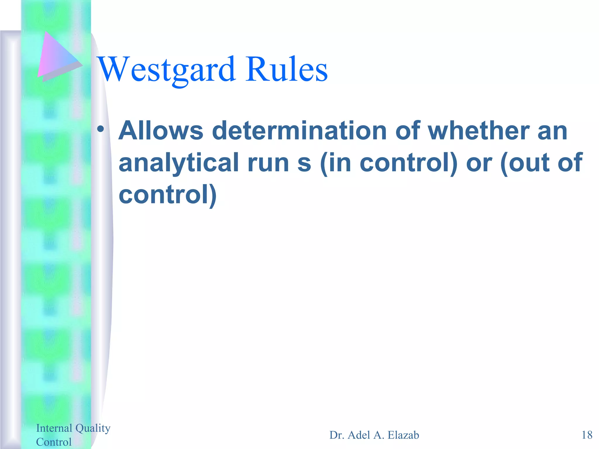 Laboratory Internal Quality Control presentation master revision, 2014 ...