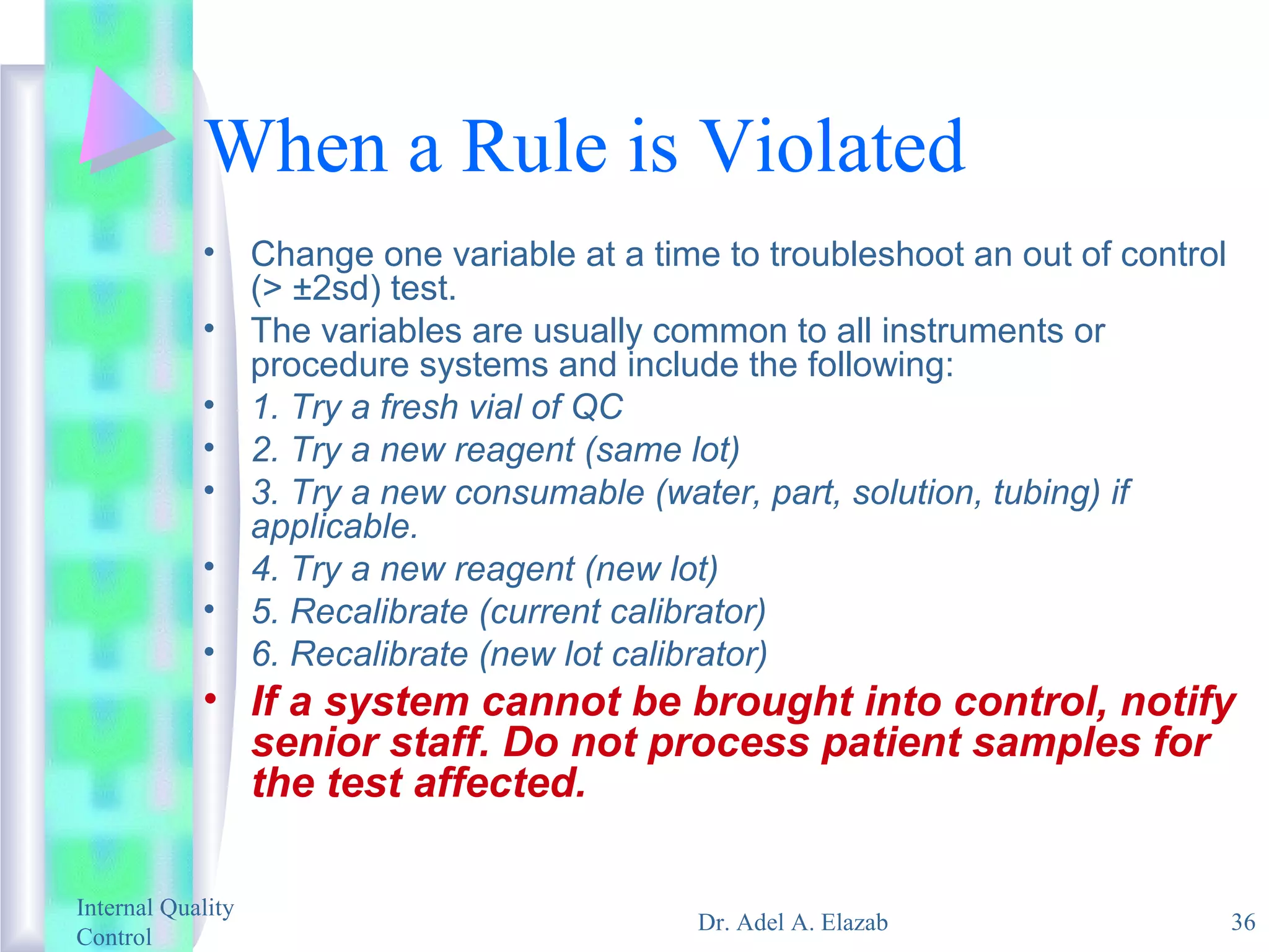 Laboratory Internal Quality Control presentation master revision, 2014 ...