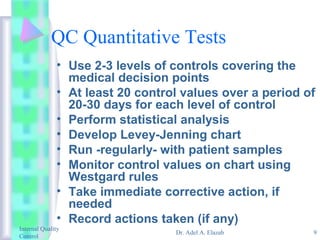 Laboratory Internal Quality Control presentation master revision, 2014 ...