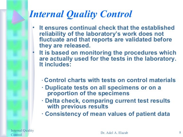 Laboratory Internal Quality Control presentation master revision, 2014