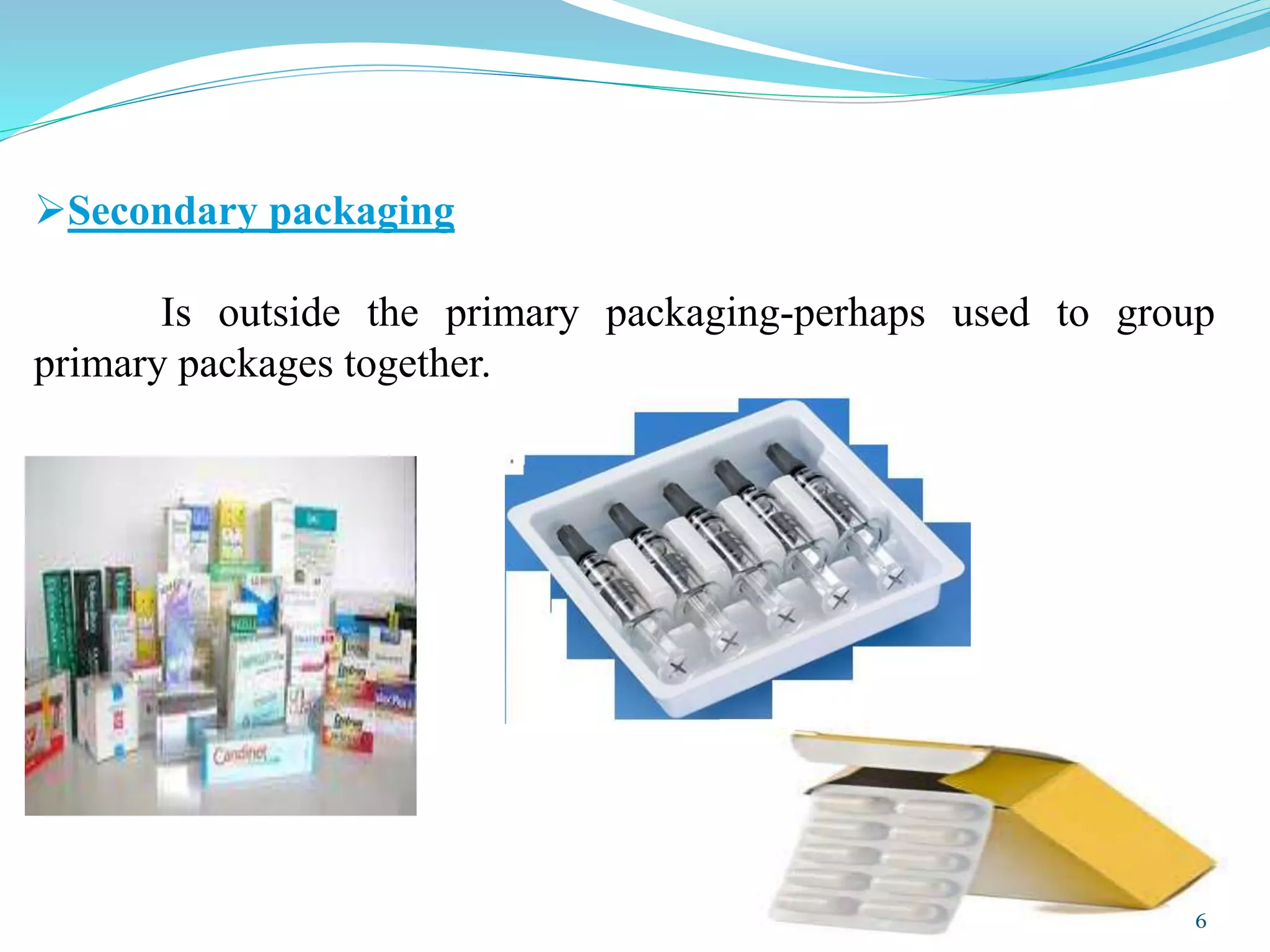 quality control test for containers, closures and secondary packing ...
