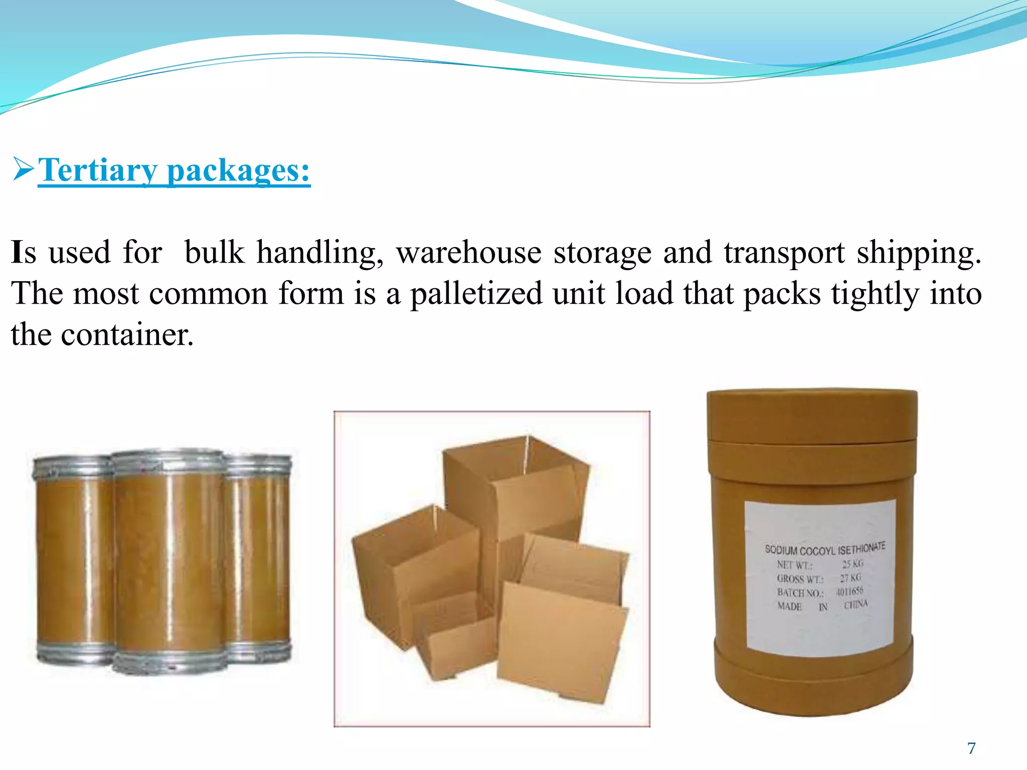 quality control test for containers, closures and secondary packing ...