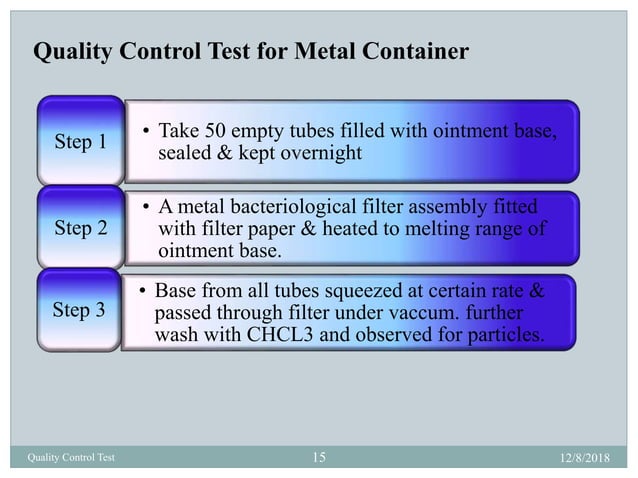 Quality control test for packaging material ,qc test for glass,metal ...
