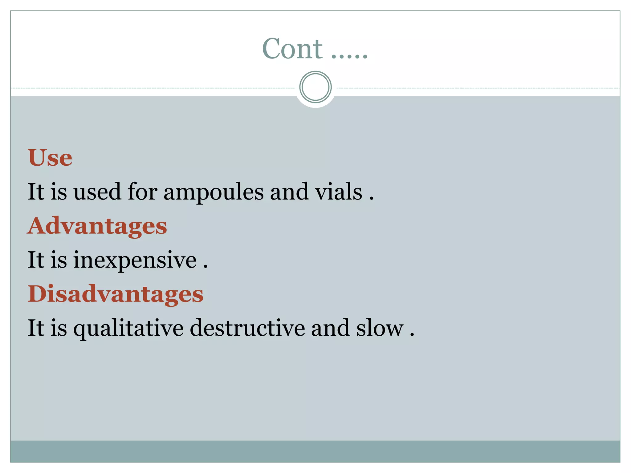 Quality control test for parentrals | PPTX