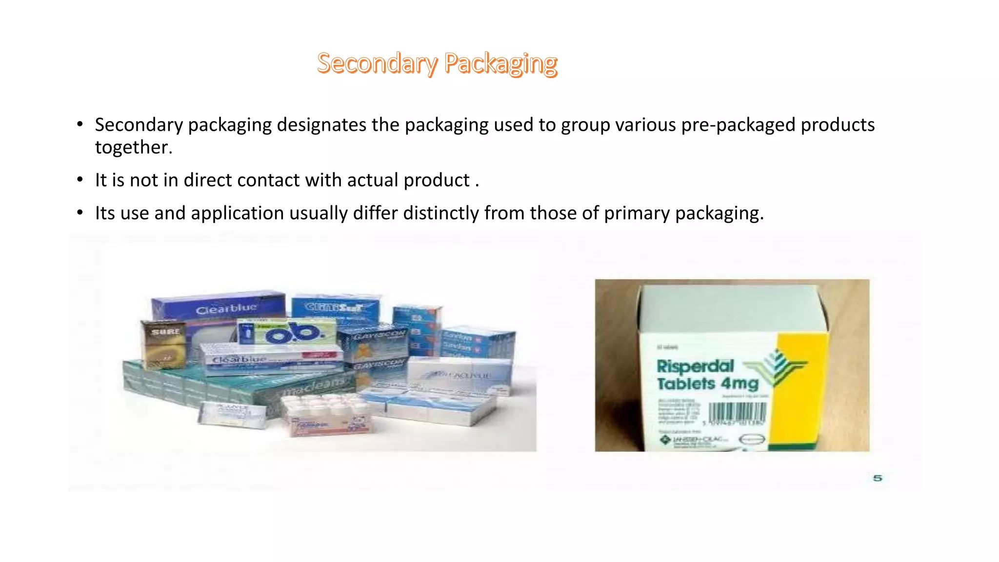 Quality control test for secondary packaging ,closure, containers. | PPTX