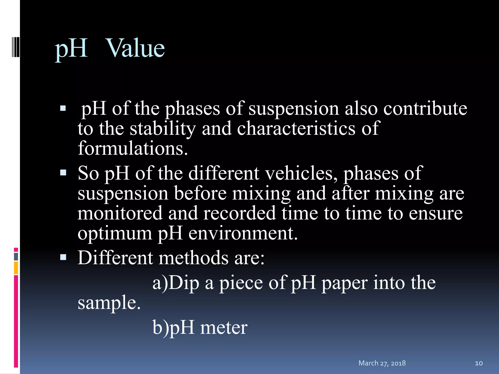 Quality Control Test For Suspensions | PPTX