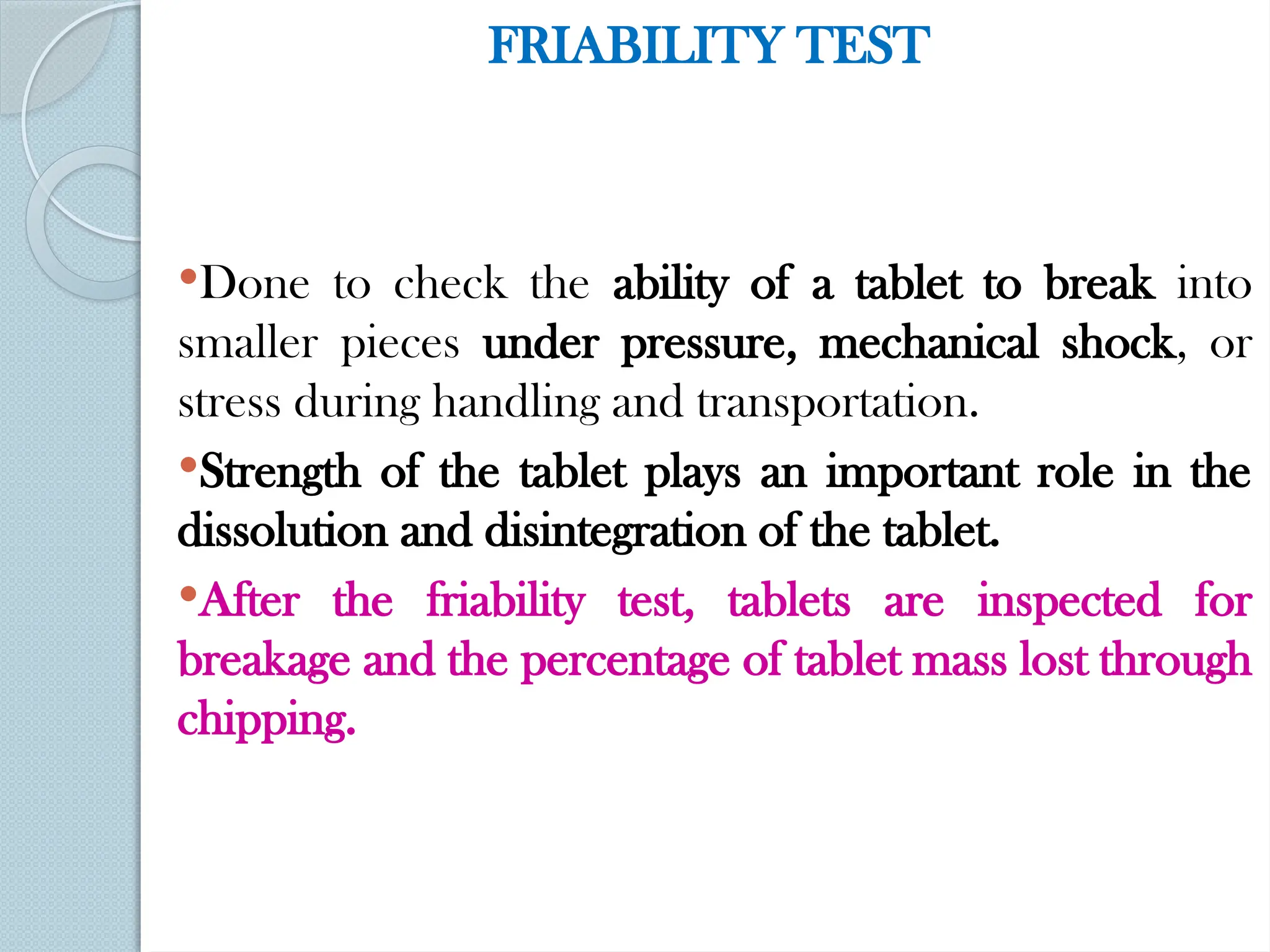 Quality control test for tablet 1.quality control test for tablet | PPTX