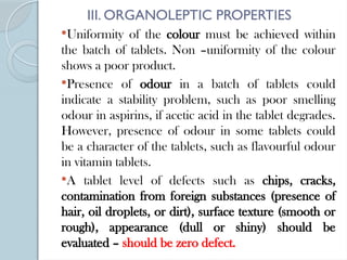 Quality control test for tablet 1.quality control test for tablet | PPTX