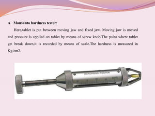 Quality control test of tablets | PPTX