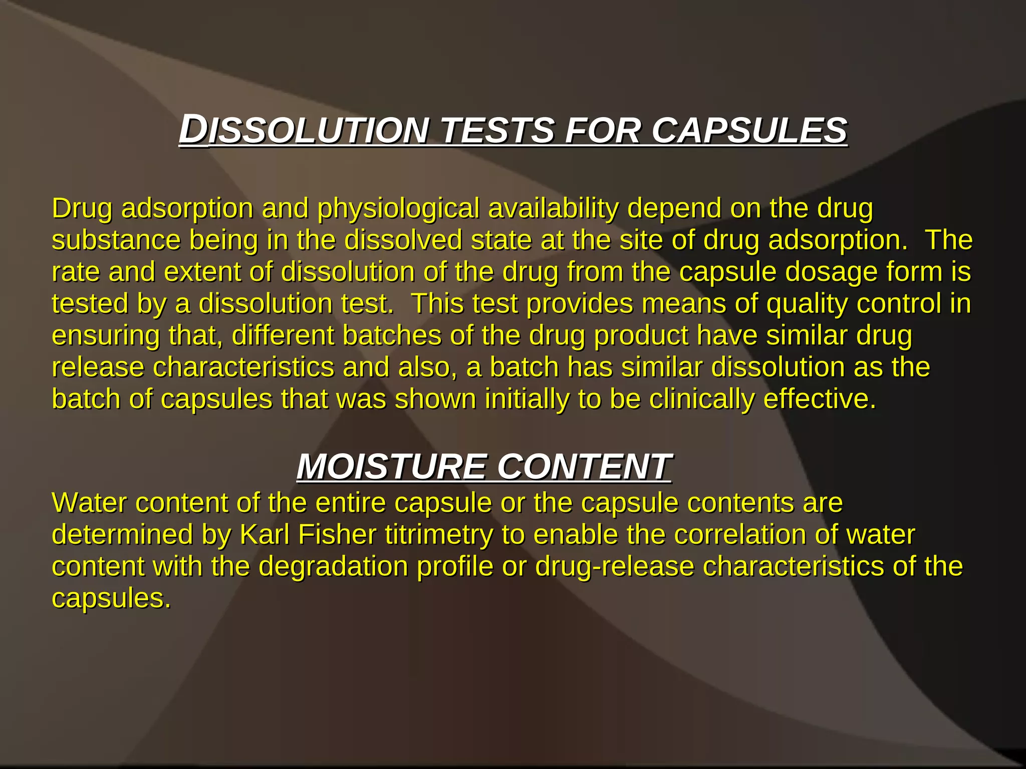 Soft capsules and Quality control tests | PDF