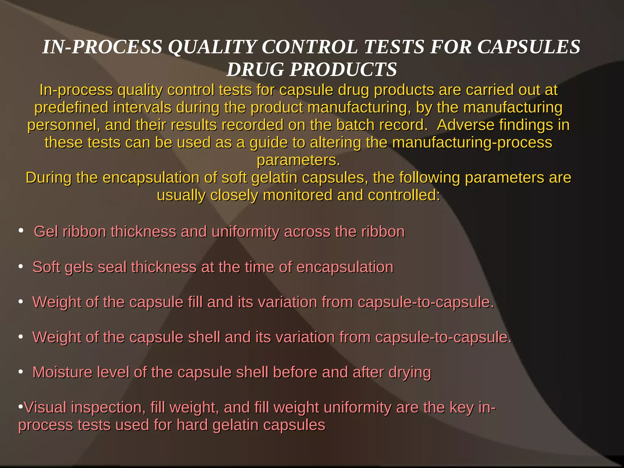 Soft capsules and Quality control tests | PDF