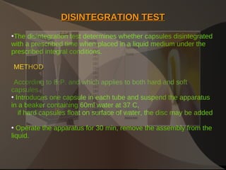Soft capsules and Quality control tests | PDF