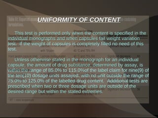 Soft capsules and Quality control tests | PDF