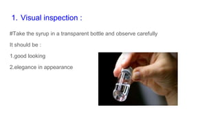 Quality control tests for liquid dosage forms | PPTX