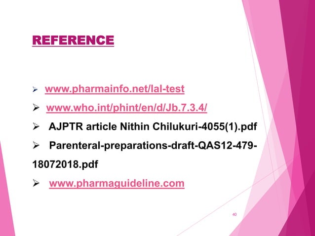 Quality control tests for parenterals ppt | PPTX