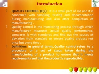 Quality control tests for tablets | PPT