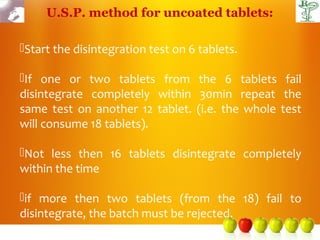 Quality control tests for tablets | PPT