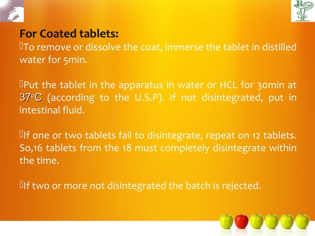 Quality control tests for tablets | PPT