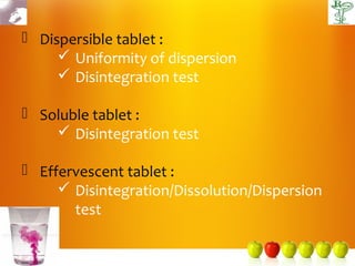 Quality control tests for tablets | PPT