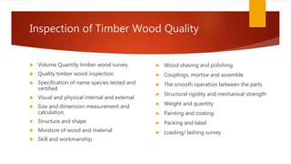Quality Control- Timber & Structural Steel | PPTX