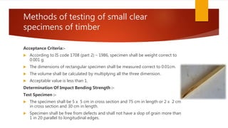 Quality Control- Timber & Structural Steel | PPTX