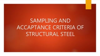 Quality Control- Timber & Structural Steel | PPTX