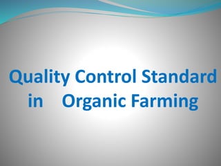 Quality control standard | PPTX