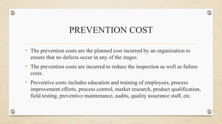 Quality cost | PPTX
