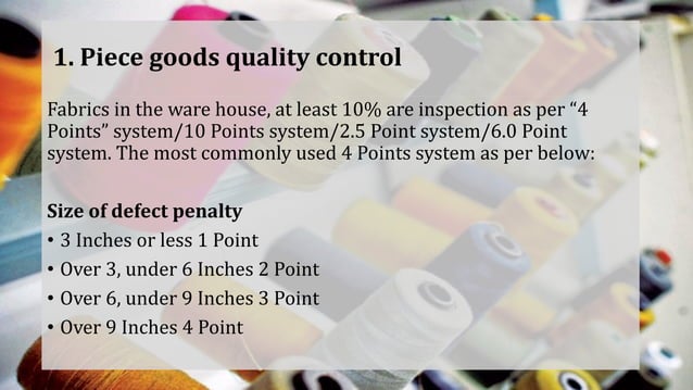 Quality costing and reporting of garments and textile industry of ...