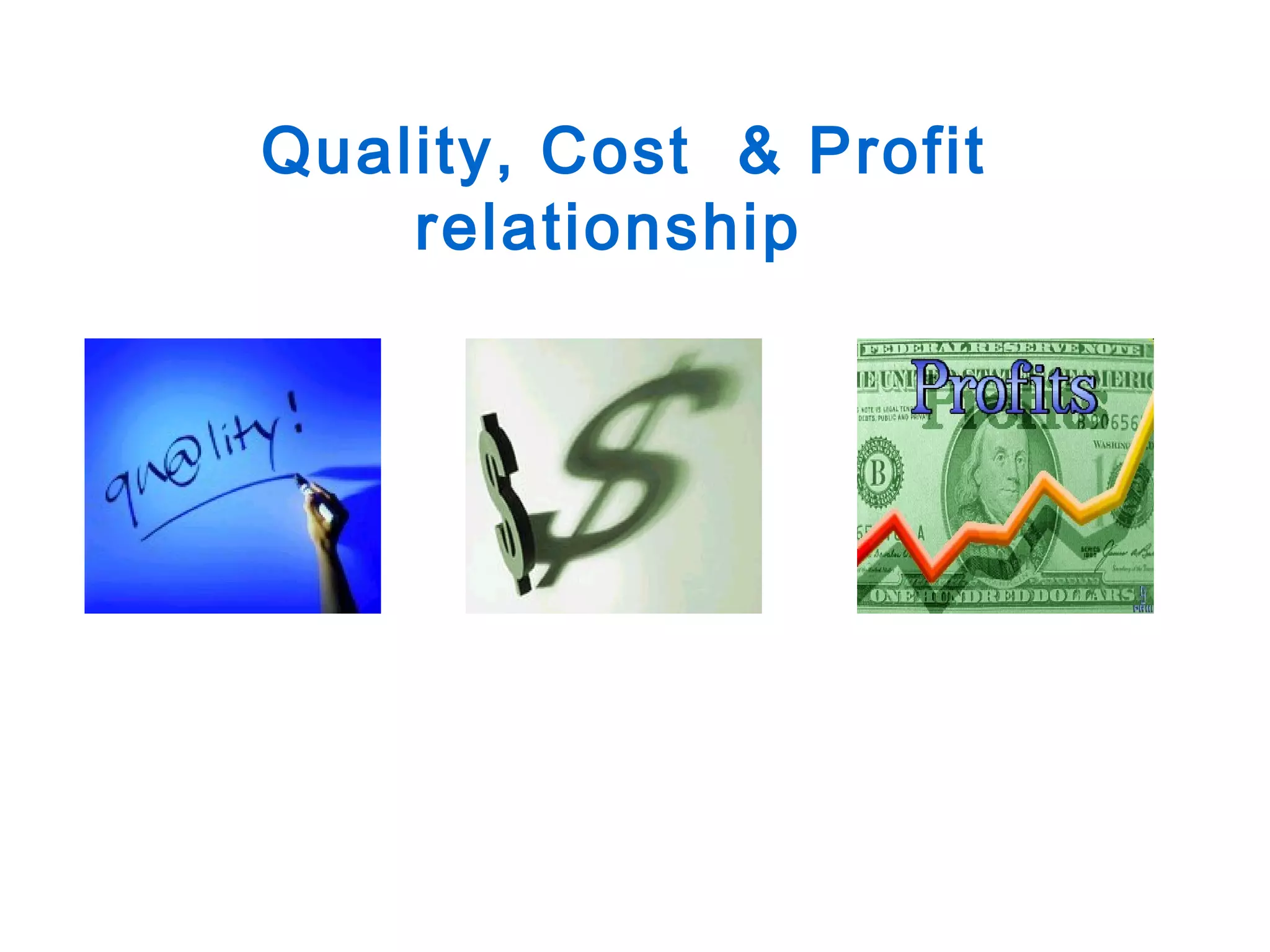 Quality, cost & profit relationship | PPT