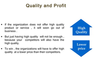 Quality, cost & profit relationship | PPT