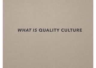 Quality culture | PDF