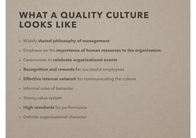 Quality culture | PDF