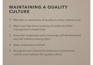 Quality culture | PDF