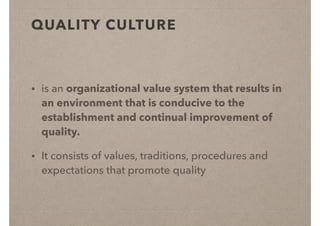 Quality culture | PDF