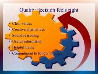 Quality Decision | PPT
