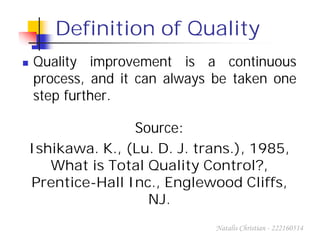 Most Recent Development of Definition of Quality | PDF