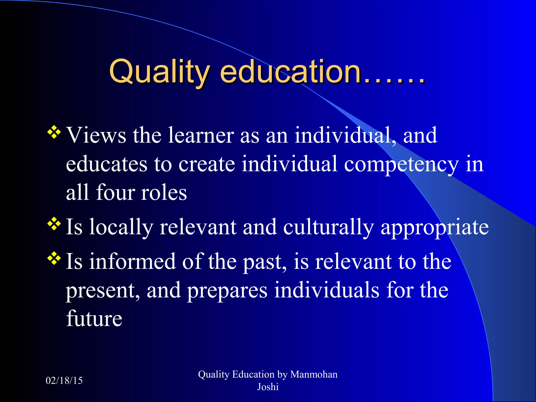 Quality education | PPT
