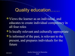 Quality education | PPT