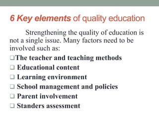 Quality education | PPT