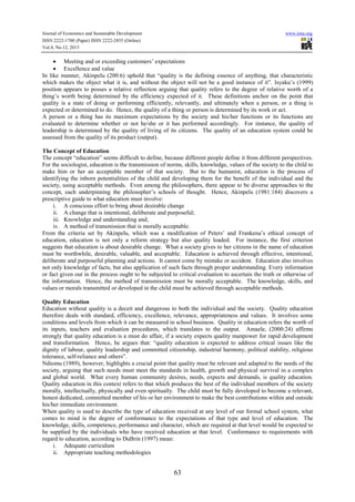 Quality education, the best pro active measure to examination ...