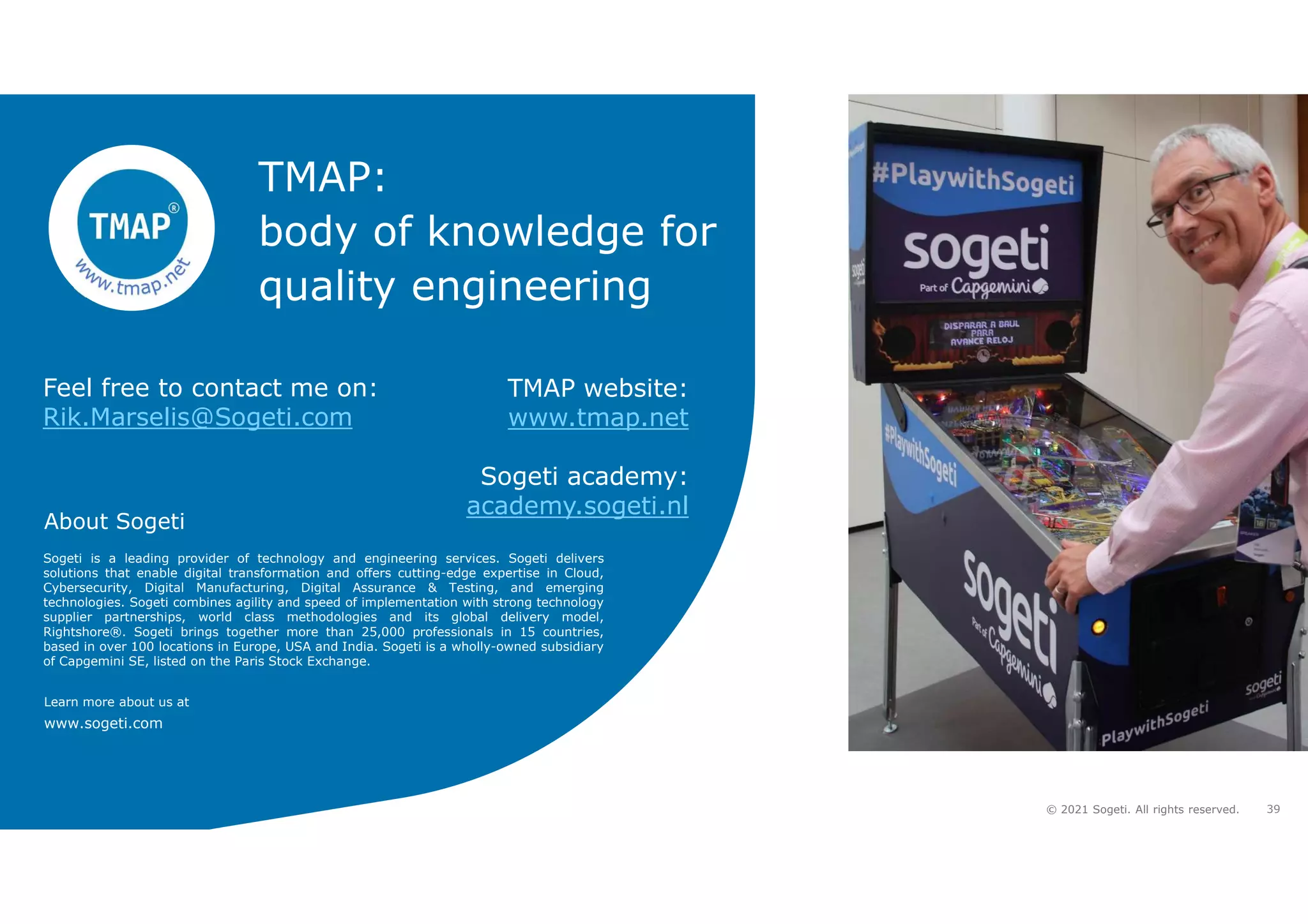 Quality Engineering and Testing with TMAP in DevOps IT delivery | PDF