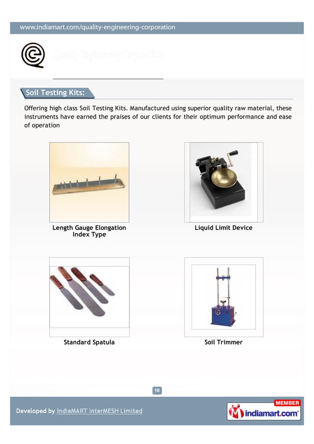 Quality Engineering Corporation, Roorkee, Drawing and Survey ...