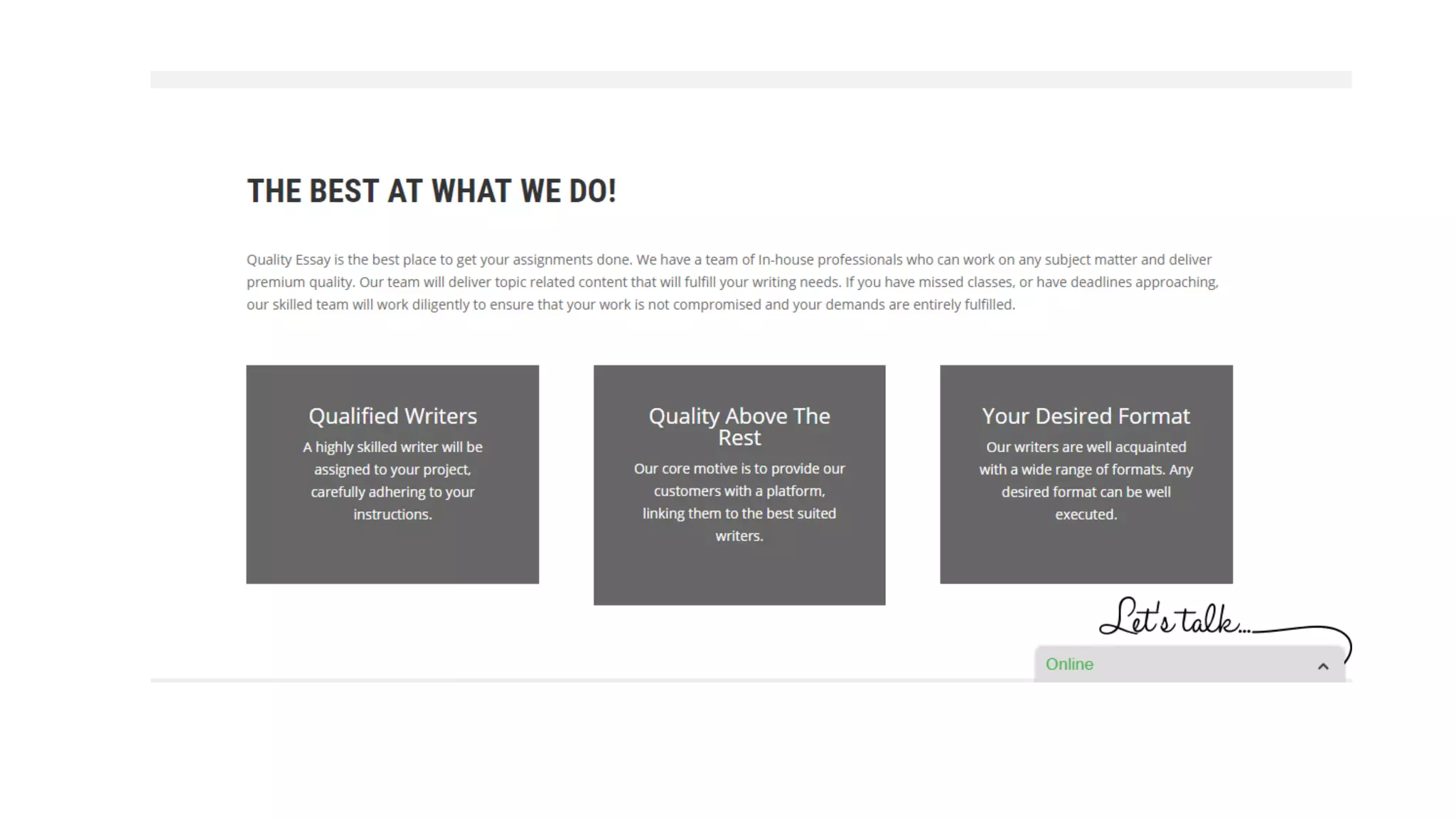 Quality essay 2 | PPTX