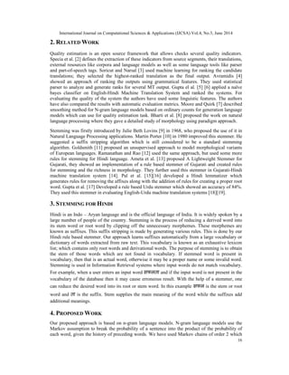 Quality estimation of machine translation outputs through stemming | PDF