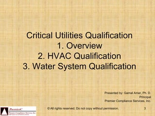 Quality facilities hvac and water systems | PDF