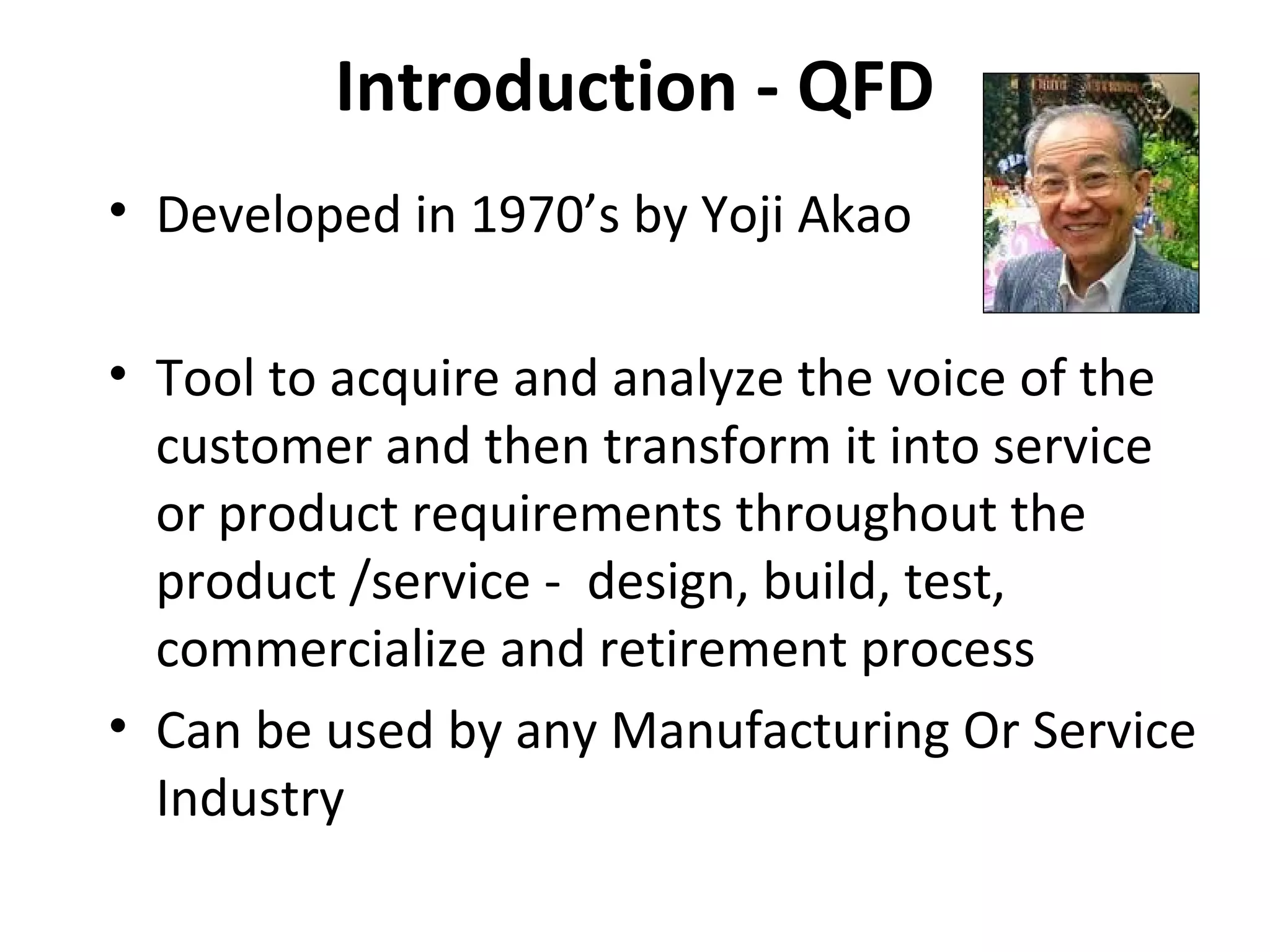 Quality Function Deployment presentation | PPT