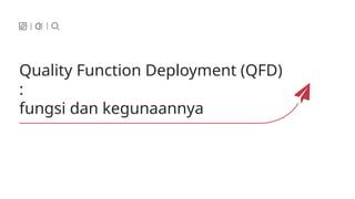 Quality Function Deployment QFD fungsi dan kegunaannya.pptx