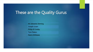 Quality guru | PPTX